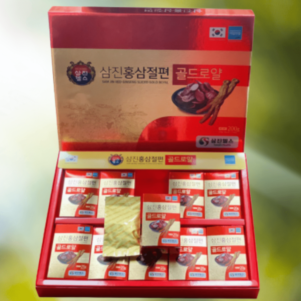 Sâm Lát Tẩm Mật Ong SAMJIN (10 gói x 20g)) - Nhikorea